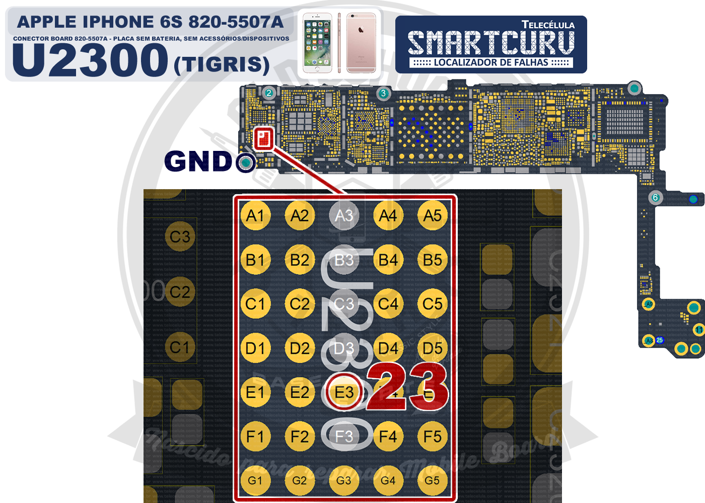 SMARTCURV – PACOTE DE CURVAS 6 – LEITURA PADs CI´S Apple iPHONE 6, 6S, 8 Plus e X – TELECÉLULA